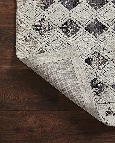 Justina Blakeney x Loloi Yeshaia Black/Neutral 3'-6" x 5'-6" Accent Rug