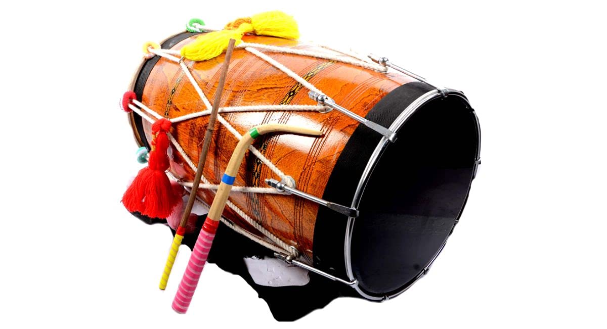 Novelika Musical Dhol Punjabi Bhangra Dhol Musical Instruments (NOVDH03)