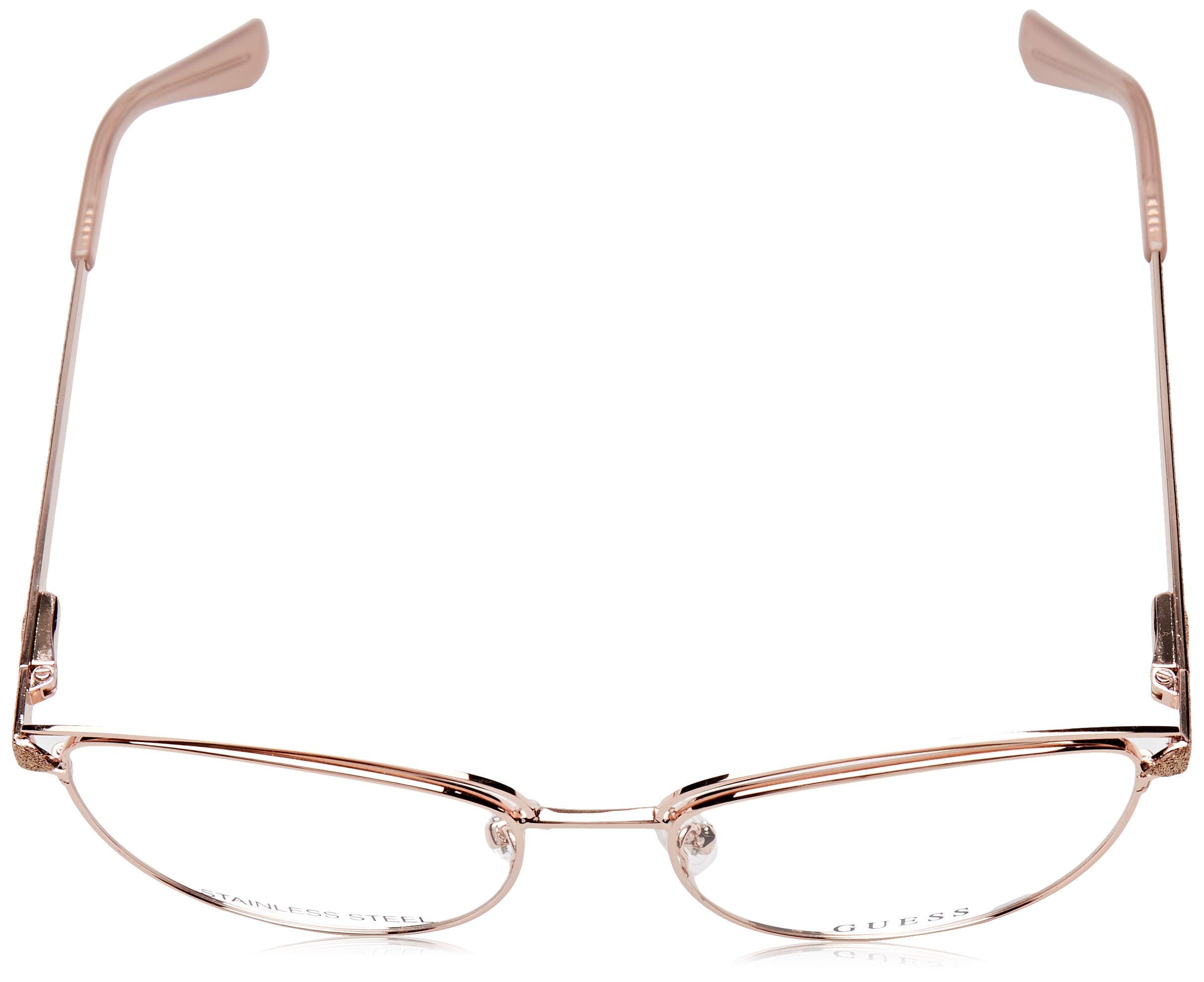 Guess GU2685 Eyeglass Frames - Shiny Rose Gold Frame, Shiny Rose Gold Lenses, 53 mm GU268553028
