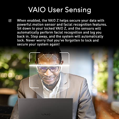 VAIO Z - Intel Core i7-11375H | 16GB Memory (RAM) | 2GB PCIe SSD | Windows 10 Pro | 14.0" Ultra HD 4K (3840x2160) Display | Signature Black