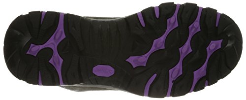 HI-TEC Women's Skamania Mid Waterproof Hiking Boot, Grey/Viola,9 M US