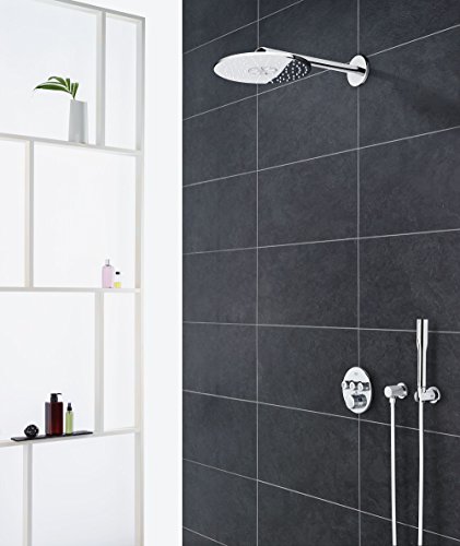 GROHE 29138000 Grohtherm Triple-Function Shower Thermostatic Valve Trim Kit, Starlight Chrome