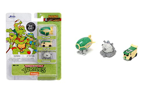 Teenage Mutant Ninja Turtles 1.65" 3-Pack Die-cast Cars, Toys for Kids and Adults