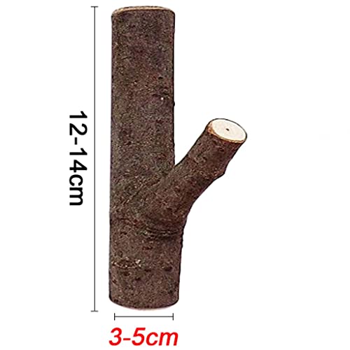 XDCHLK Handcraft Natural Wooden Tree Branch Hook Entryway Decorative Self-Adhesive Key Hooks Wood Coat Bag Hanger
