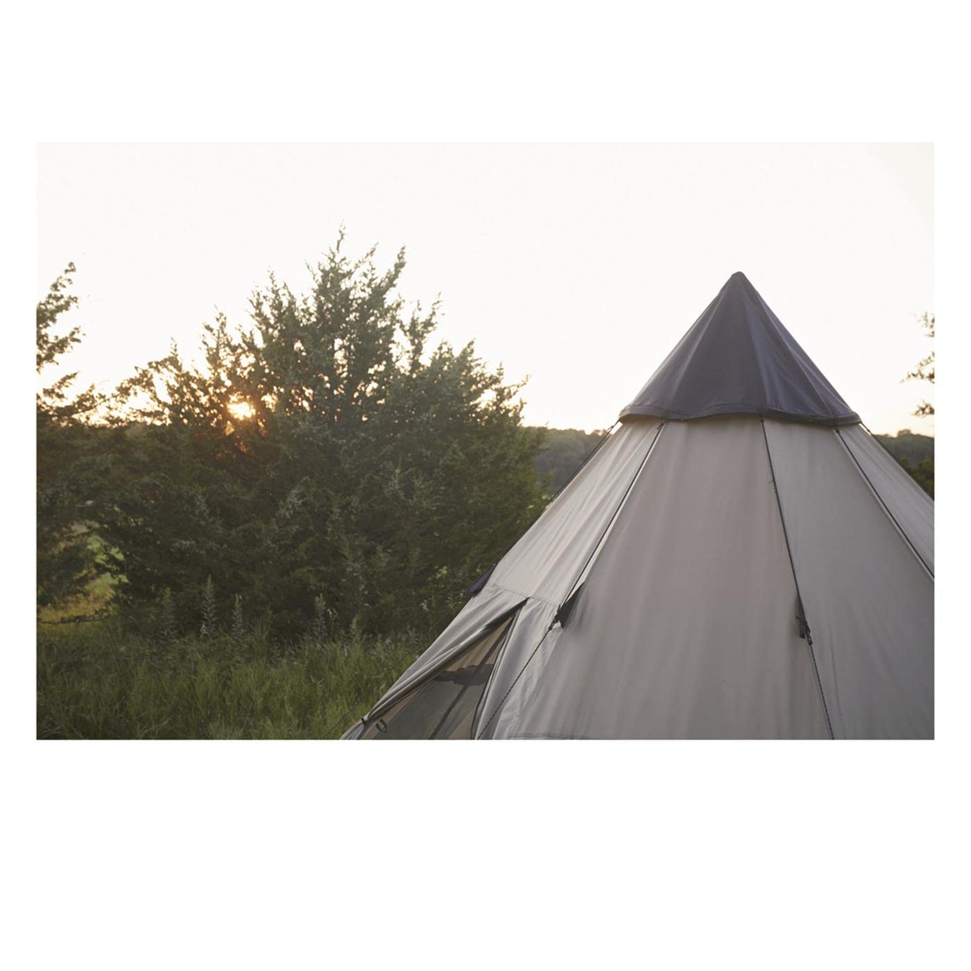 Guide Gear Camping Teepee Tent for Adults, Outdoor, Waterproof, Family, 6 Person, 14' x 14'