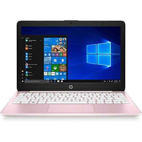 HP 2022 Stream 11.6" HD Slim and Light Laptop, Intel Celeron N4020 Processor, 4GB RAM, 64GB eMMC, HDMI, Wi-FI, Webcam, Bluetooth, 1 Year Office 365, Windows 10 S, Rose Pink, IFT 2-Week Support
