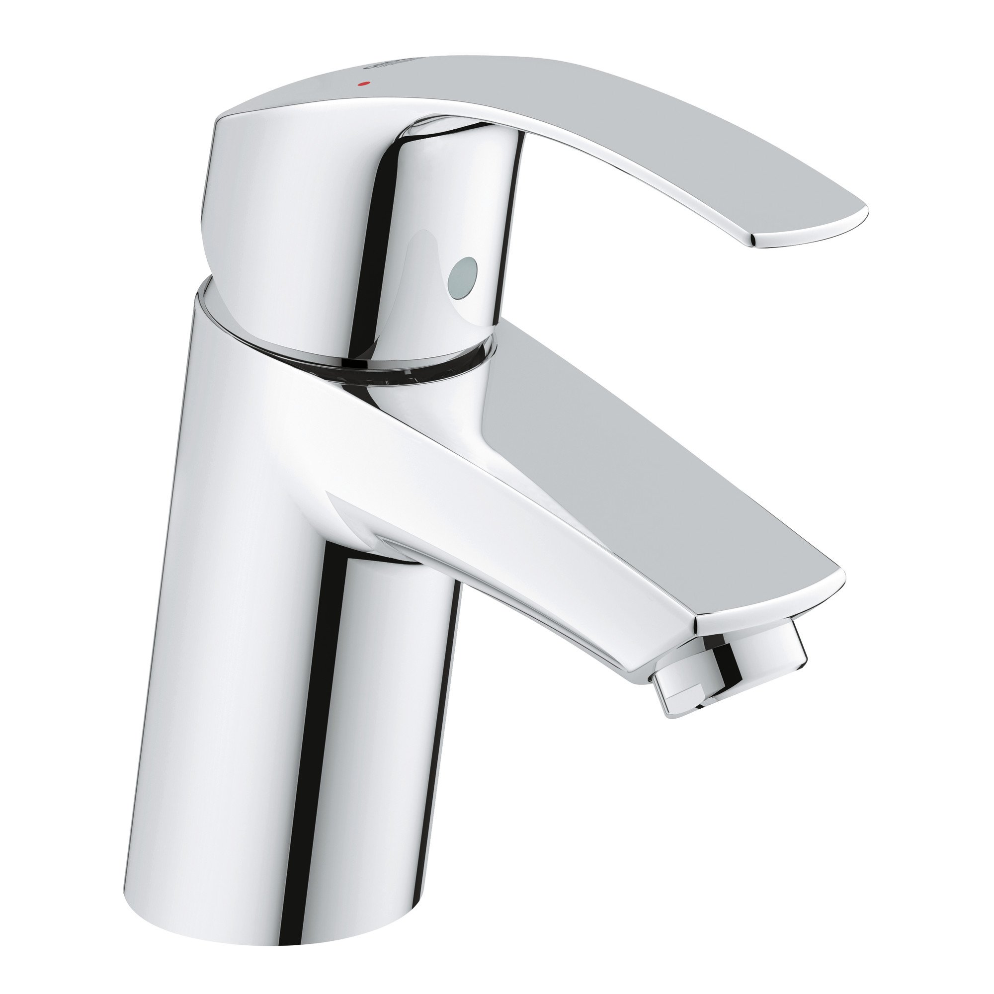 GROHE 3264300A Grohe Eurosmart New S-Size Single-Handle Single-Hole Bathroom Faucet Without Pop-Up - 1.2 GPM,StarLight Chrome