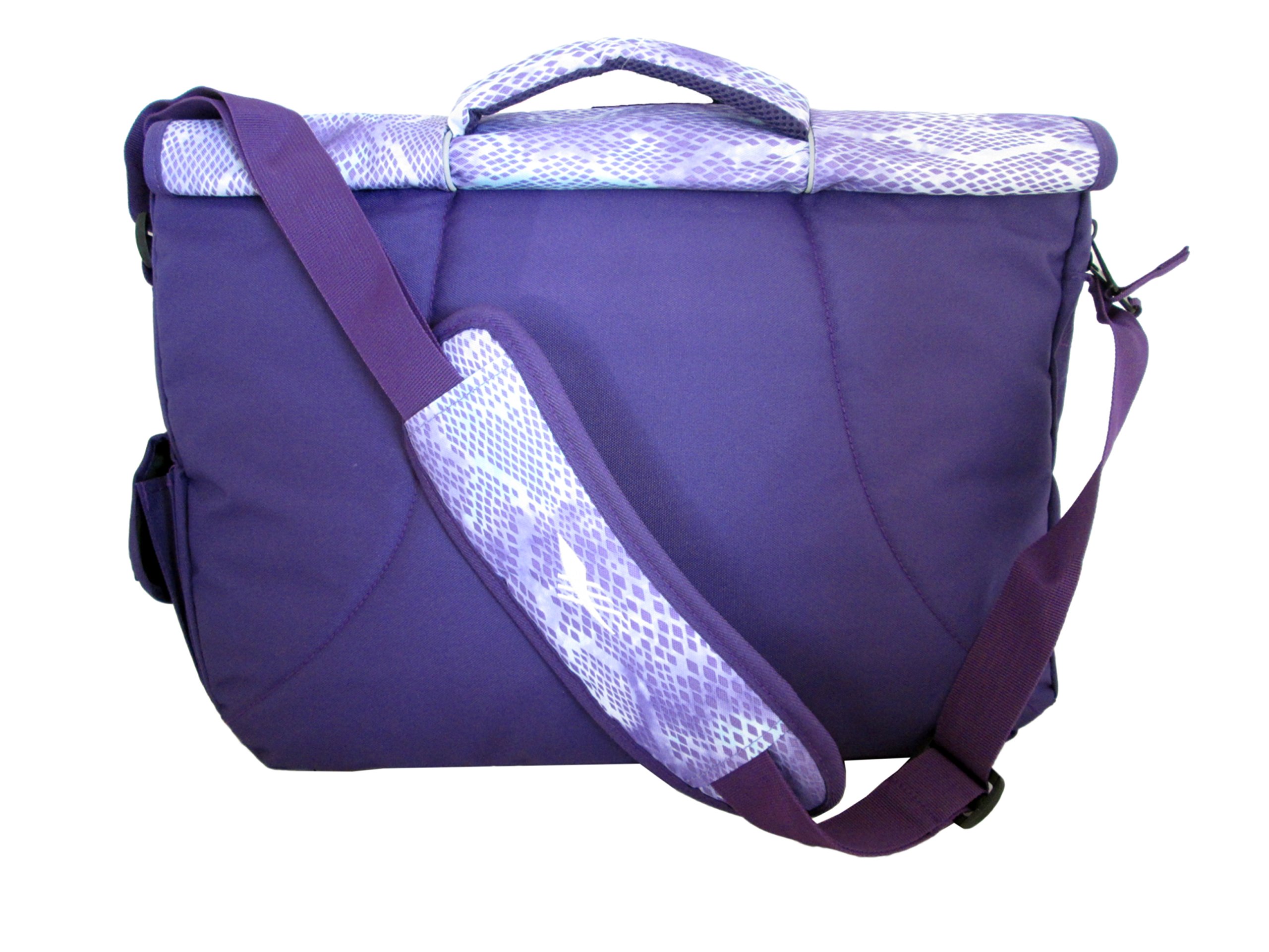 High Sierra Tank Messenger Bag, Snake Dye/Deep Purple
