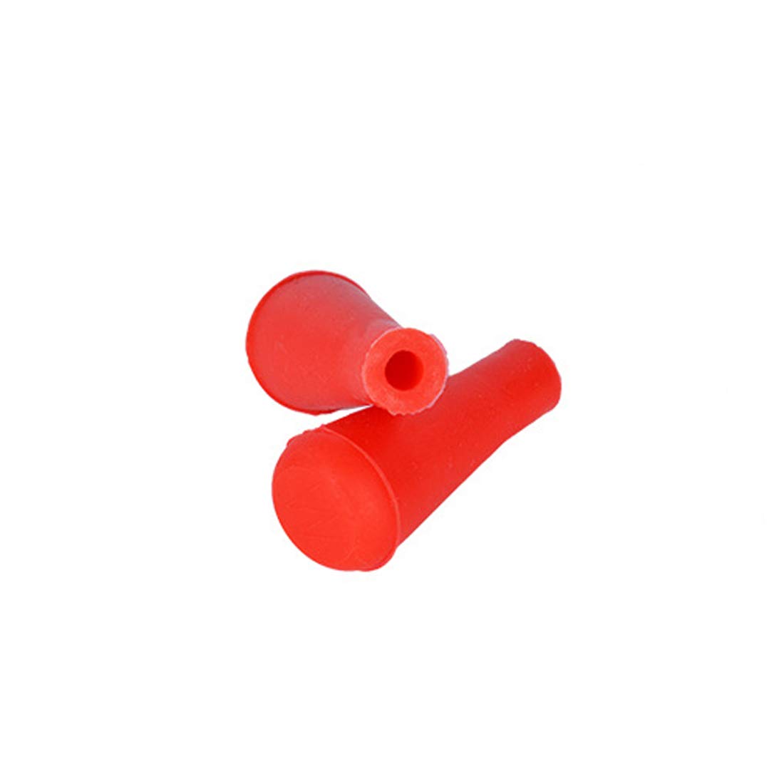 HRCHCG 6 pcs Soft Rubber Arrowheads Archery Broadhead Training Safety Arrow Tips for 8mm Arrows (Red)