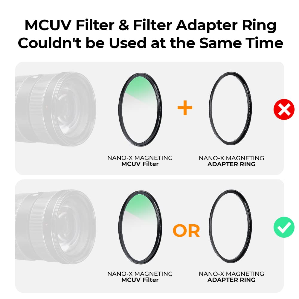 K&F Concept 67mm Magnetic MCUV CPL Fixed ND1000 Magnetic Basic Ring 4-in-1 Lens Filters Kit with 28 Multi-Coatings for Camera Lens (Nano-X Series)