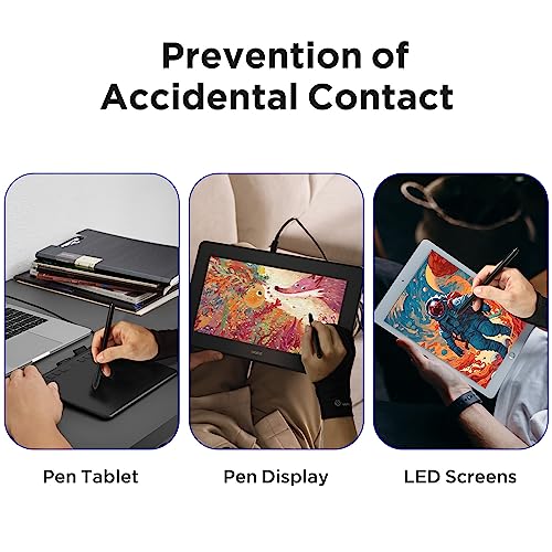 UGEE 2 Pack Artist Glove,Drawing Tablet Universal Sizes Glove,Computer Graphic Tablet Golve with Two Finger for Right Hand or Left Hand,Draw,Sketch
