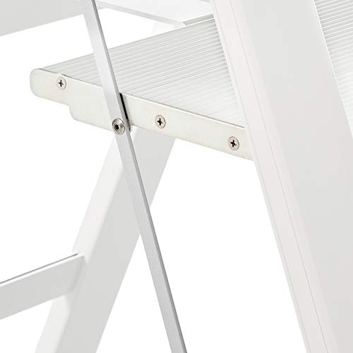 Hasegawa Ladders Slim Step Ladder, 3, White