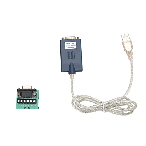 Naroote USB to RS485 Adapter, Practical Plug and Play USB2.0 to RS485 Serial Adapter with 6 Position Terminal Board for Laptop