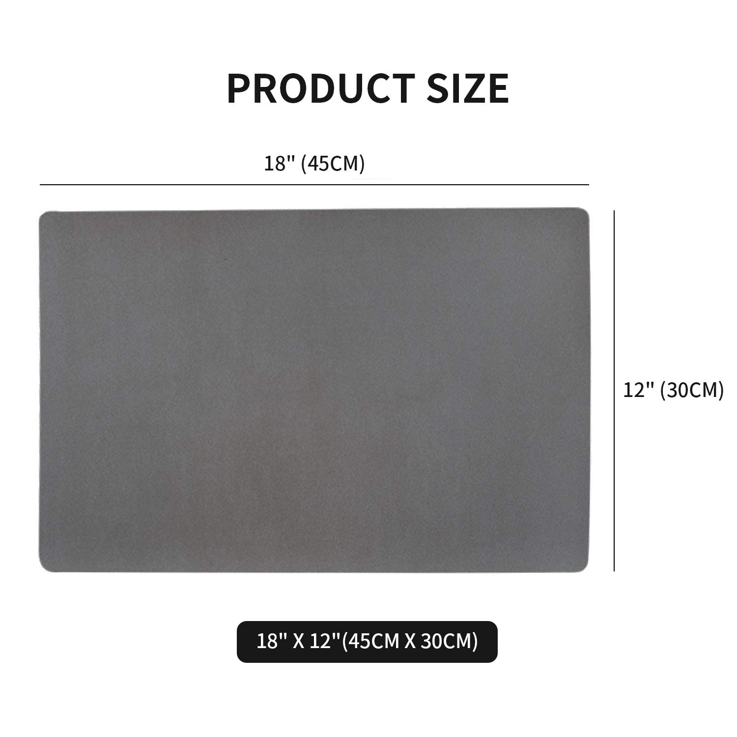 GSKS Placemats for Dining Table Set of 6 Washable Heat Resistant Anti-Skid PU Leather Table Mats