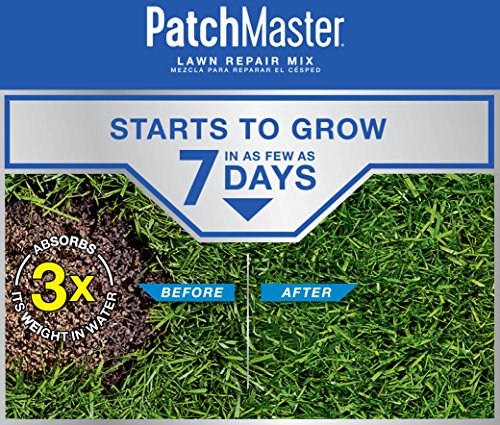 Scotts PatchMaster Lawn Repair Mix Sun + Shade Mix, Combination Grass Seed, Fertilizer, and Mulch, 10 lbs.