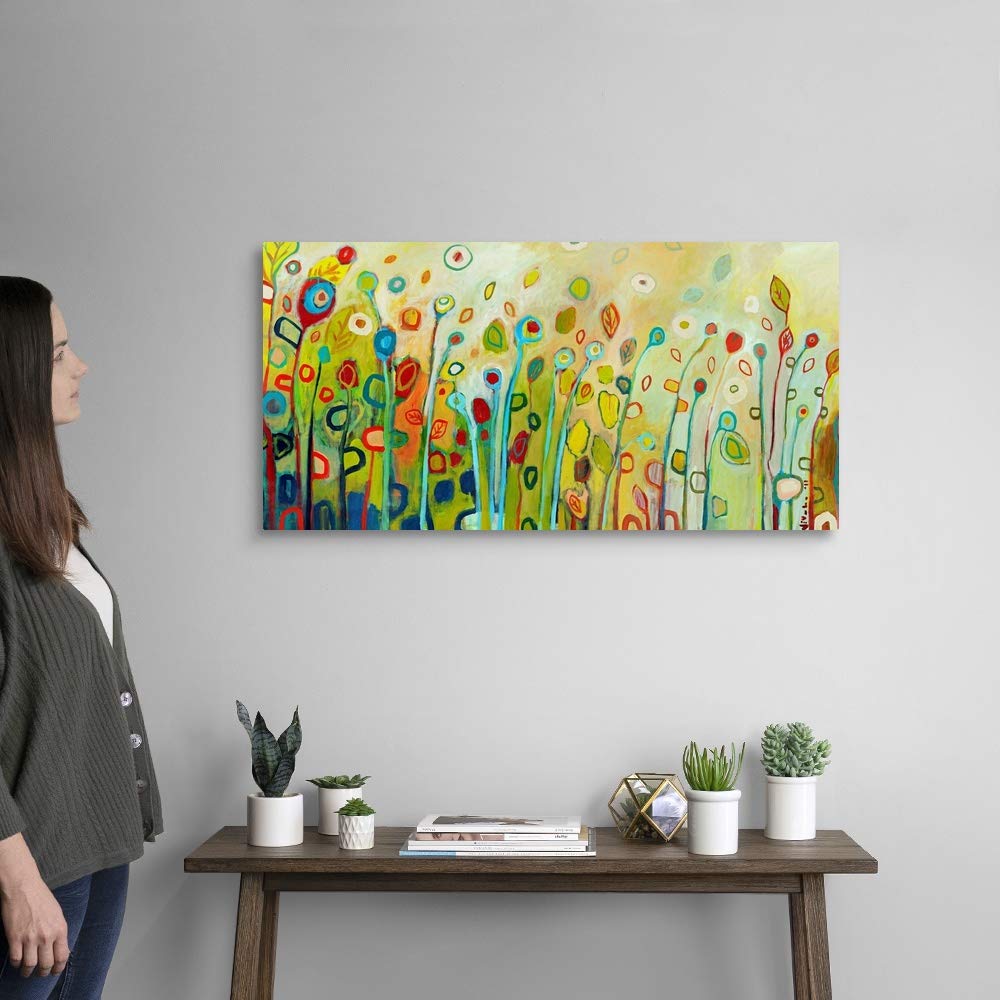 GREATBIGCANVAS Within Canvas Wall Art Print, Floral Home Decor Artwork, 36"x18"x1.5"