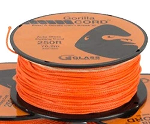 GT Tools Glass Technology - Gorilla Cord Auto Glass Cutting Line - 250 ft | Premium Quality Cutting Line for Precision Windshield Removal | Strong and Reliable Tool for Professionals