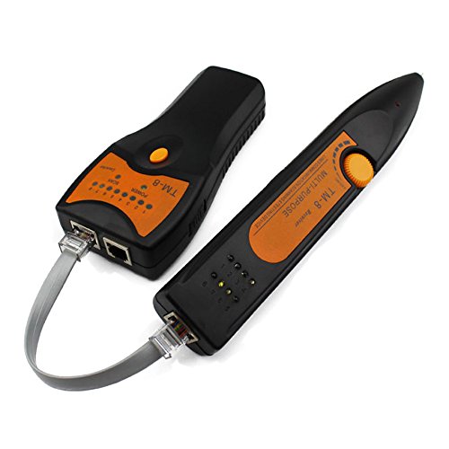 RJ45 RJ11 BNC Telephone Wire Tracker Network LAN Ethernet TV Cable Electric Wire Line Finder Toner Tracer Tester TM8