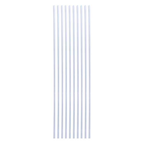 HELYZQ 10 Pcs/Set Fishing Float Tail DIY Floats Hollow 0.8/1/1.2mm Inner Diameter Thicken Tackle Tube Transparent Rigging Accessories