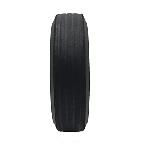 Rocky Mountain Goods Solid Rubber Hand Truck Wheel 8" X 2.25" - 5/8β axle Size - Flat Free Solid Rubber Replacement tire for Hand Truck, cart, Power Washer, Dolly, Compressor - 550 lbs. (8")