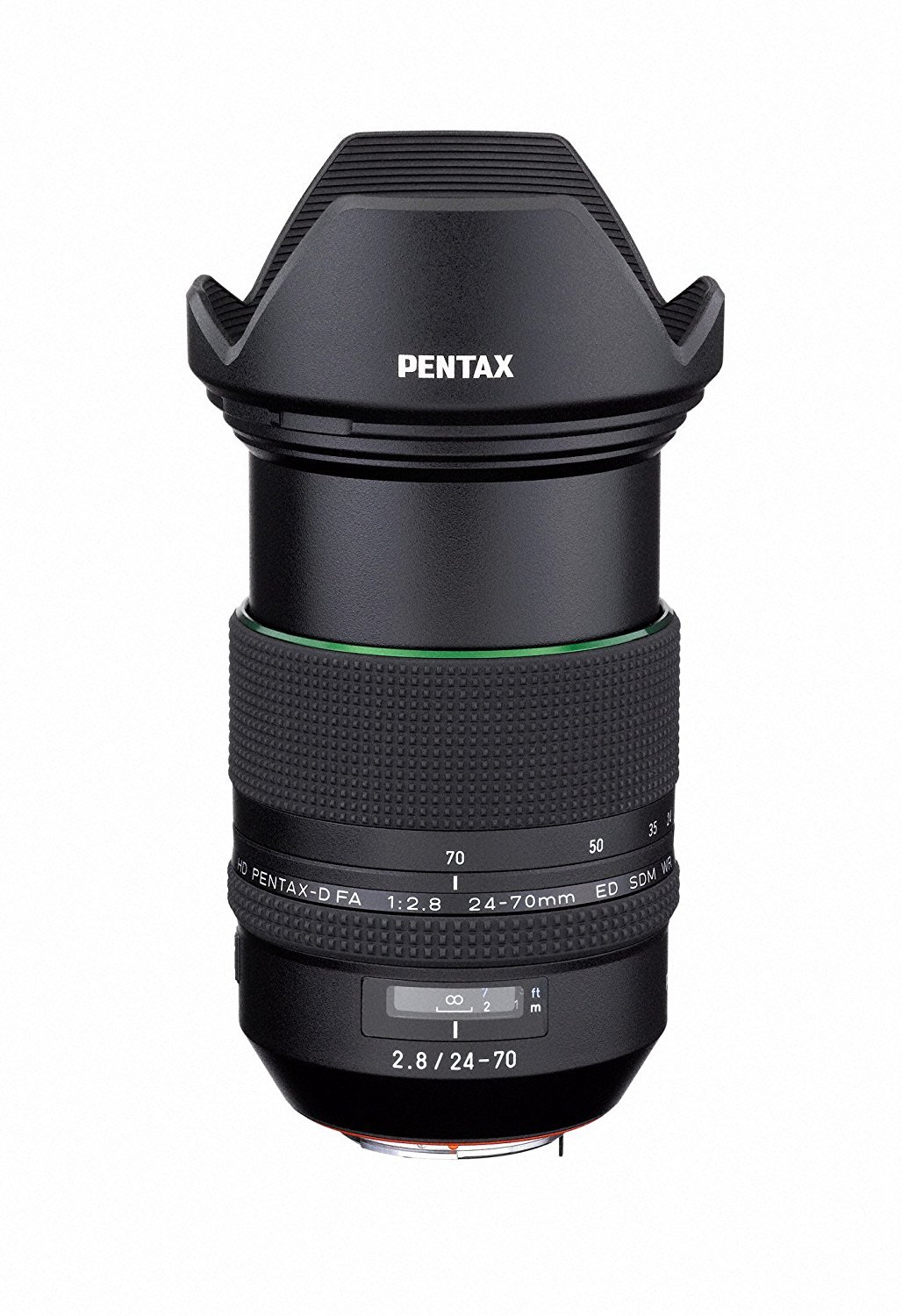 HD PENTAX-D FA 24-70mmF2.8ED SDM WR High-performance standard zoom lens 24mm ultra-wide angle Weather-resistant construction Exceptional imaging power ED Glass Aspherical lens Latest lens coating