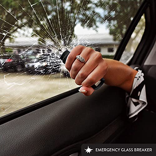 Guard Dog Security Harm N' Hammer Pepper Spray & Emergency Escape Hammer, Self Defense Spray and Glass Breaker, Black