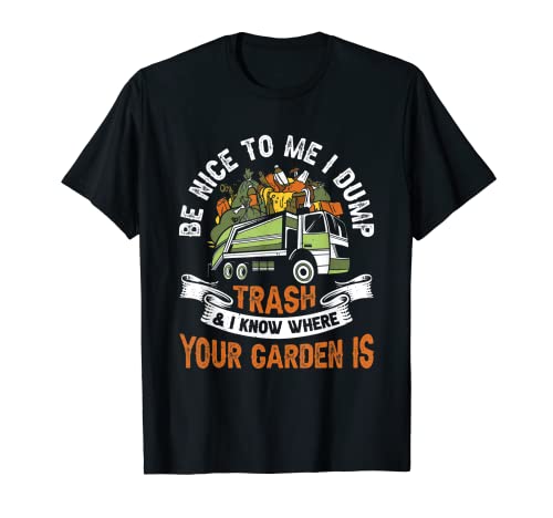 Trash Truck Driver Trashman Dustman Garbage Collector Truck T-Shirt
