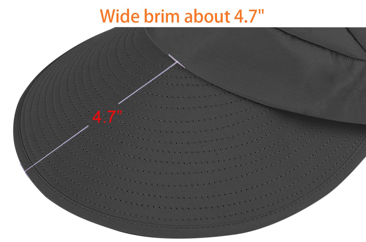 HINDAWI Sun Hat Sun Hats for Women Wide Brim Packable UV Protection Visor Floppy Womens Beach Summer Cap Navy