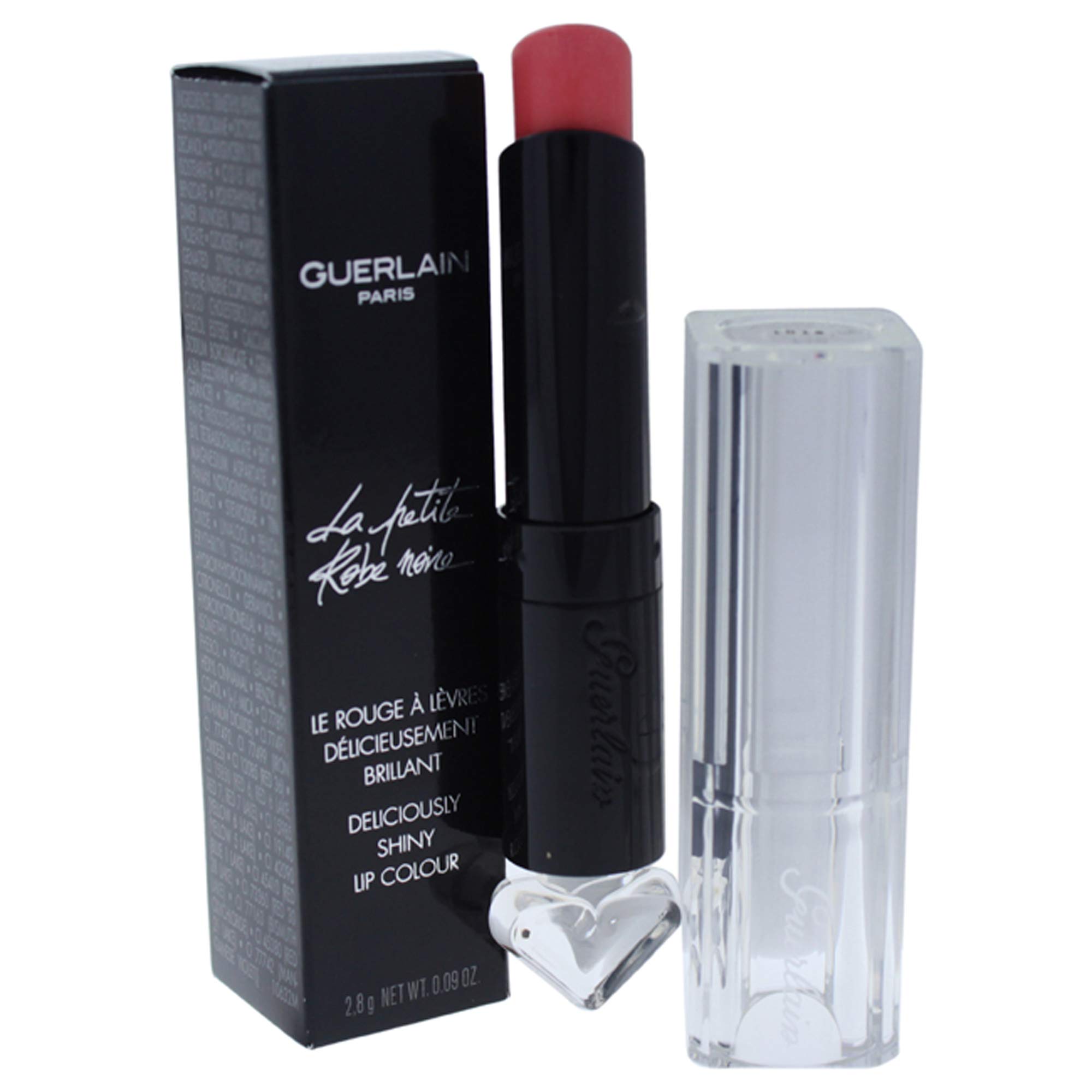 Guerlain La Petite Robe Noire Deliciously Shiny Lip Colour, 072 Rose Pompon, 0.09 Ounce