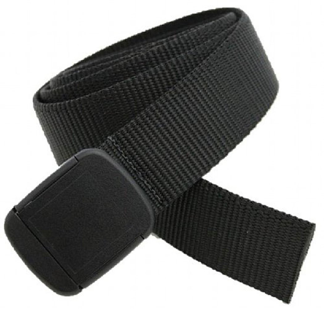Hiker Belt Nylon Blend Outdoor Web Adjustable Buckle (Black)