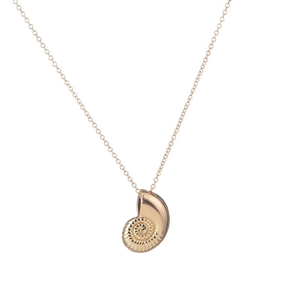 Hibetek Meiligo® Fashion Woman Conch,snail,shell Charm pendant necklace (Gold) 2