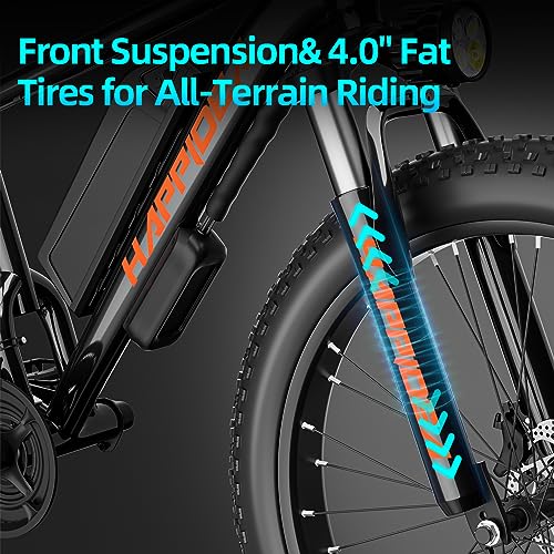 Stopsada High-Performance Electric Bike for Adults, 48V 750W Motor, 12Ah Lithium Battery, 21 Speeds, 26'' Fat Tires, LED Smart Meter, Electric Bicycle for Commuting and Off-Road Adventures