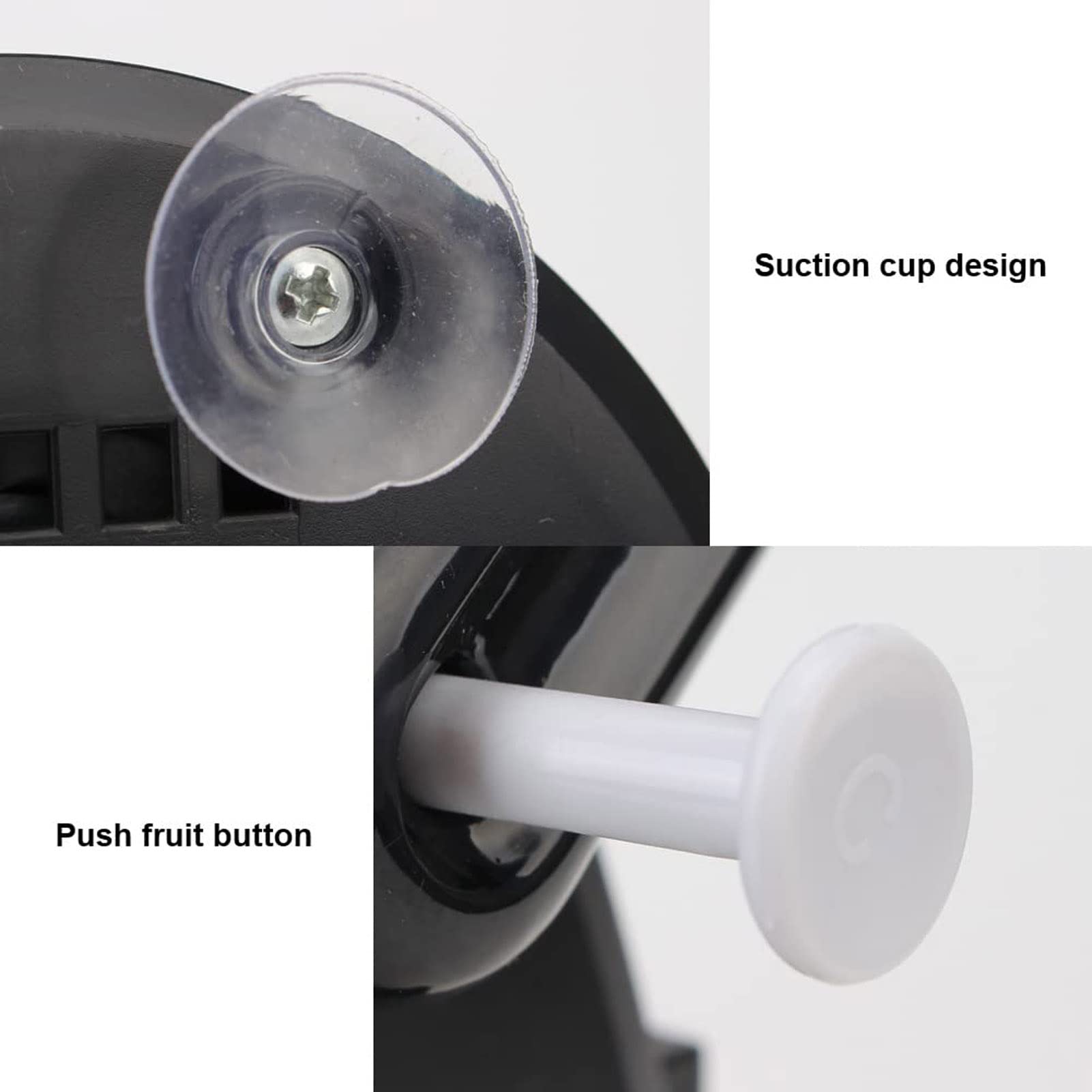 Hand-Cranked Apple Peeler, Pear Peeler 360 Degree Rotating Disc Quick Apple Peeled Machine You can peel potatoes, kiwi other fruits and vegetables. (Black)