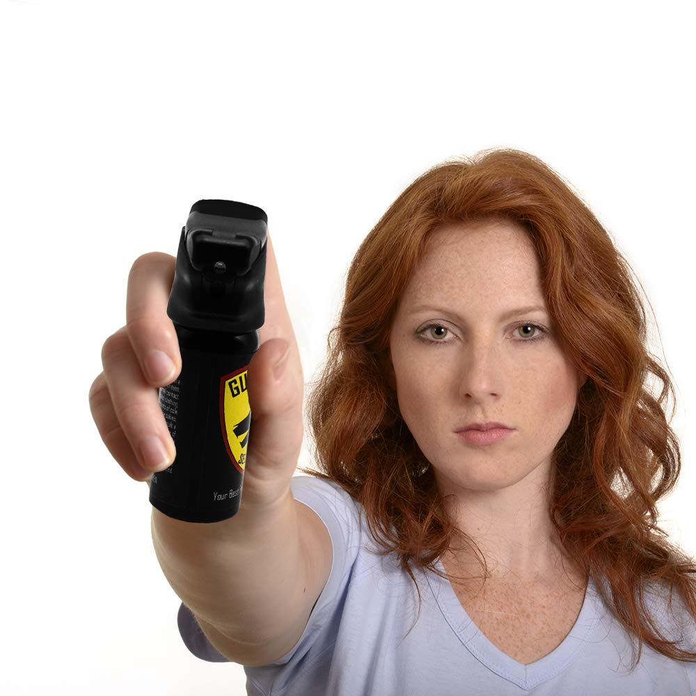 Guard Dog Security Self Defense Pepper Spray - Built-in LED Light – Safety Flip Top Pepper Spray 2 oz