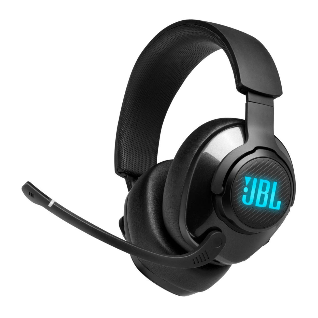 JBL Quantum 400 Wired Over-Ear Gaming Headphones with USB (Black) Bundle (3 Items)