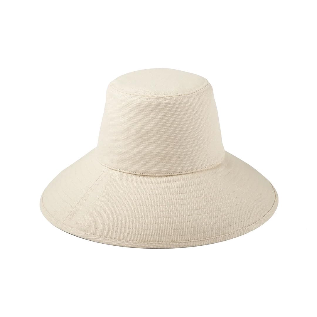Lack of Color Women's Wide-Brimmed Cotton Canvas Holiday Bucket Hat (Formes Sun, Small/Medium)
