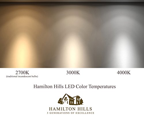 Hamilton Hills Thin Round 5.5 inch Brushed Nickel Disc LED Ceiling Light Fixture | 3000K Bright White Thinnest Dimmable Flush Mount Ceiling Light | Overhead Direct Wire Lights for Kitchen & Bedroom