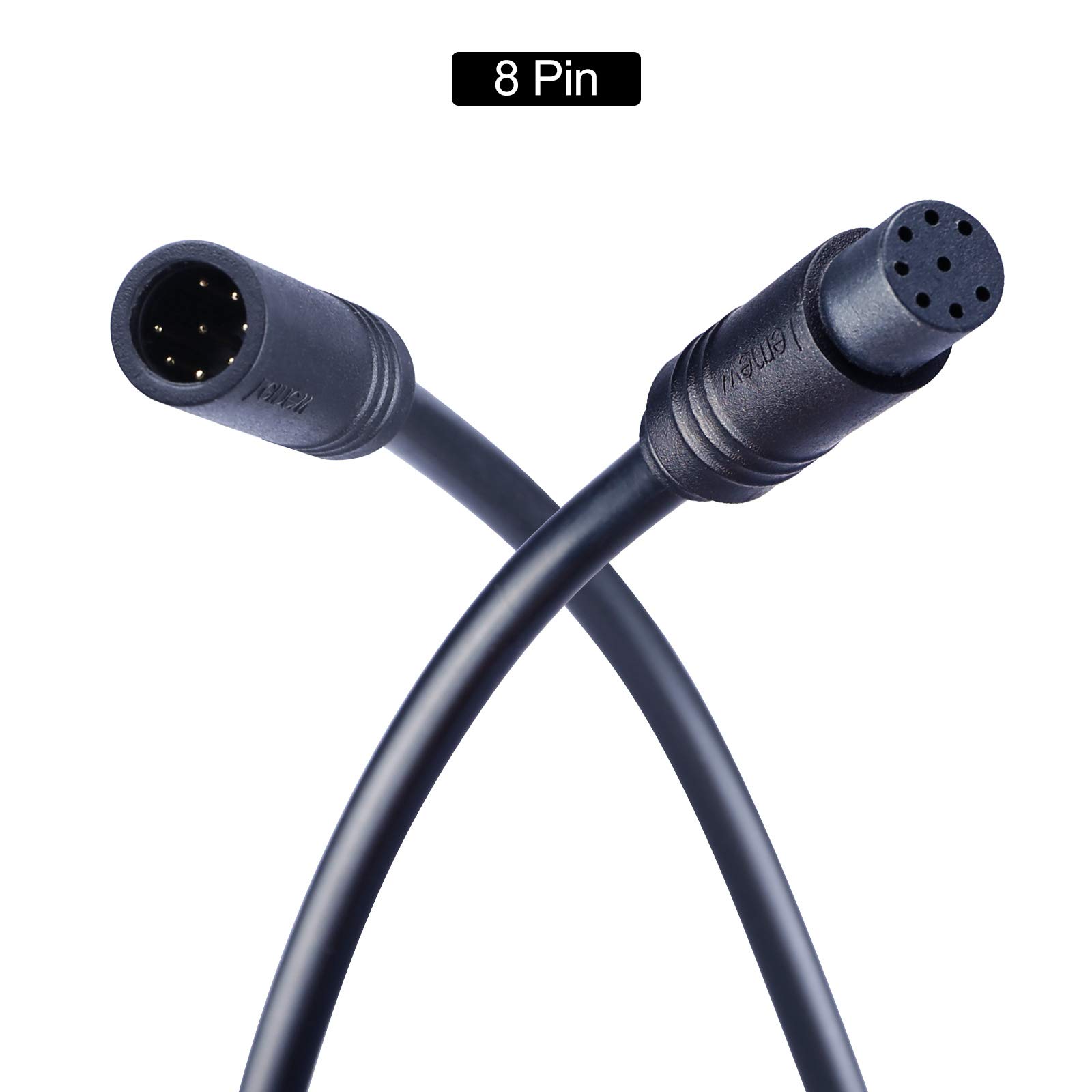 Greenergia Ebike 1T4 Harness Extension Cable 8 Pin Plug Connector for BBS/BBSHD Motor Conversion Kit (8pin extnesion (60cm))