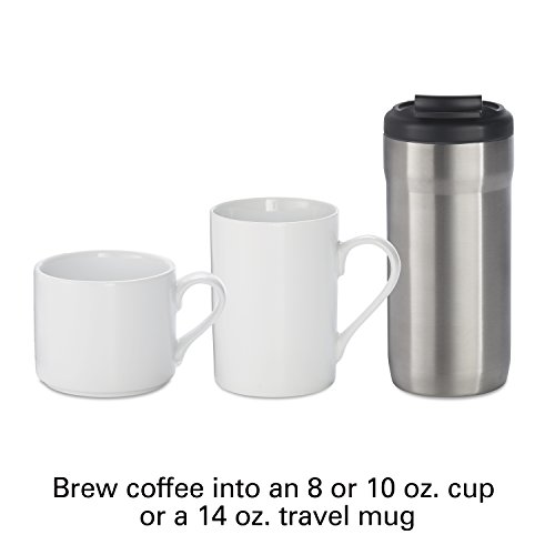 Hamilton Beach 49975 FlexBrew Single Serve Maker with 40 oz. Reservoir, Compatible with K-Cup Packs or Ground Coffee, 3 Brewing Sizes, Black