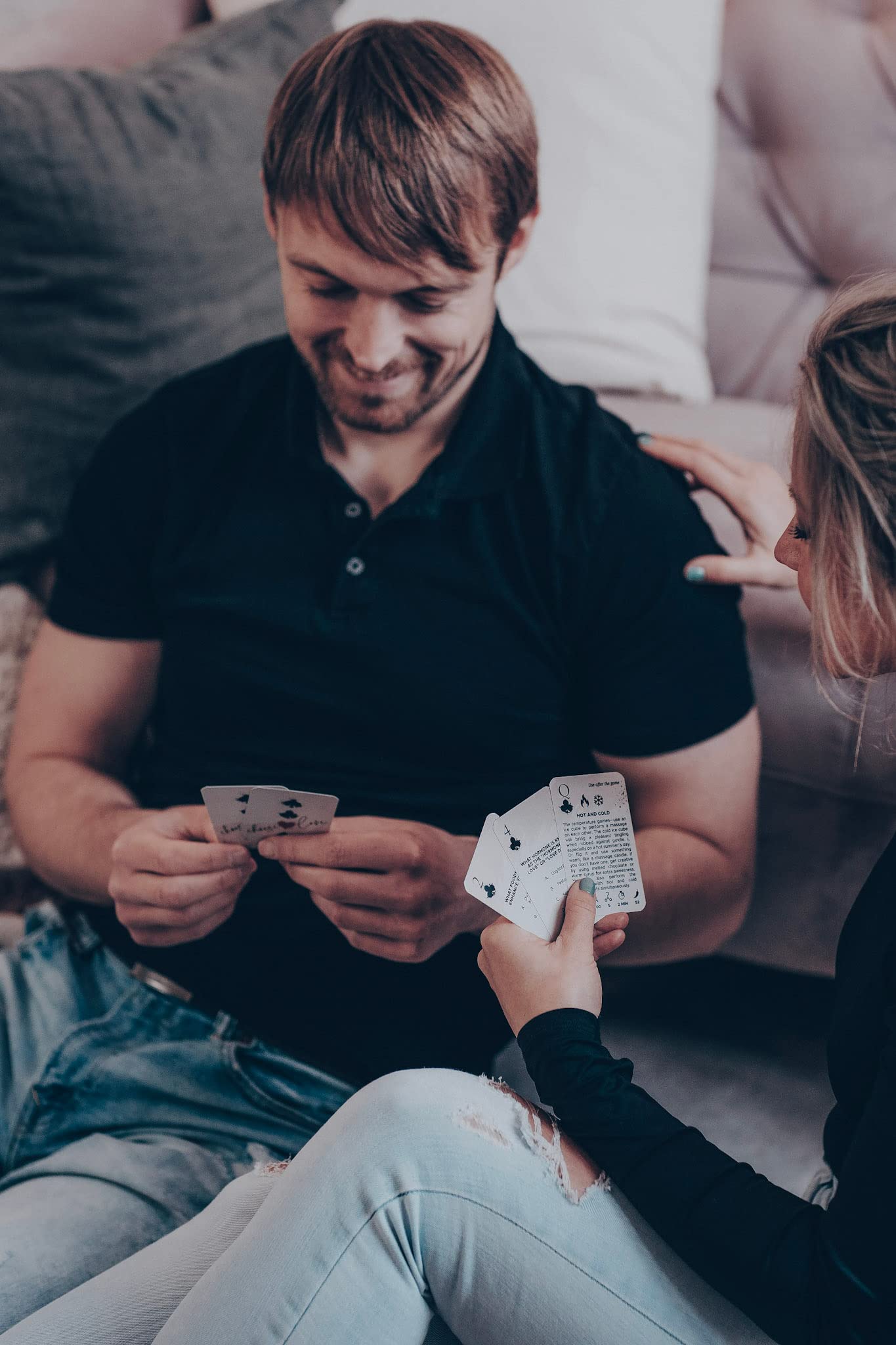OpenMity 3-in-1 Ultimate Date Night Game Set - Includes 52 Cards - Play 3 Special Card Games - Fun Activity for Couples - Gift for Engagement, Anniversary, Wedding, Valentineās