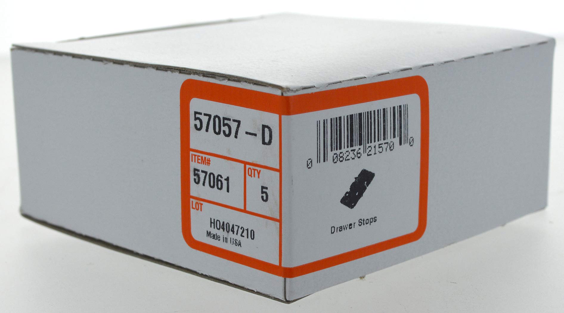 Hillman 57061 Drawer Pull-Out Stop, 1 Count (Pack of 5), Brown, 5 Pieces
