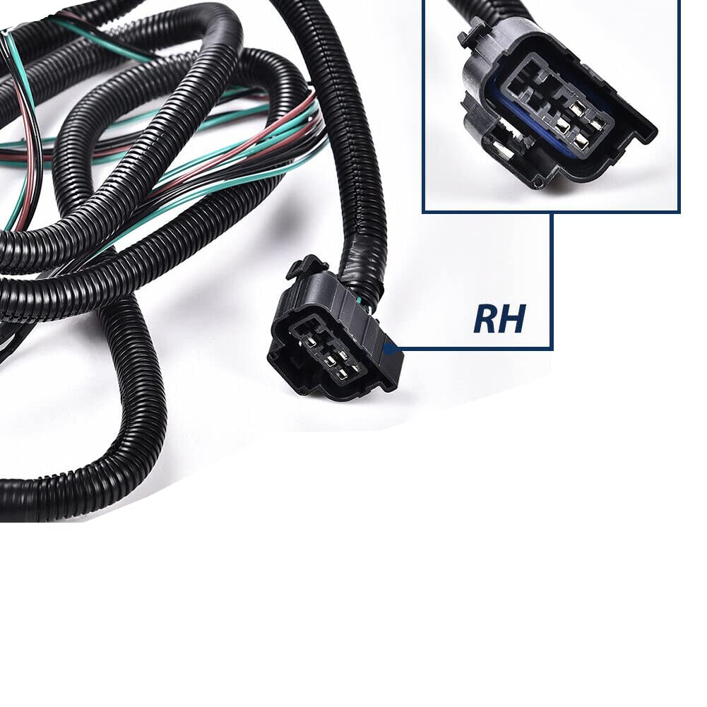 GTINTHEBOX Tail Turn Signal Brake Backup halogen Light Lamp Wiring Harness With Sockets for 2003 2004 2005 2006 2007 Chevrolet Silverado 1500 2500 HD 3500 Hybrid,2PCS