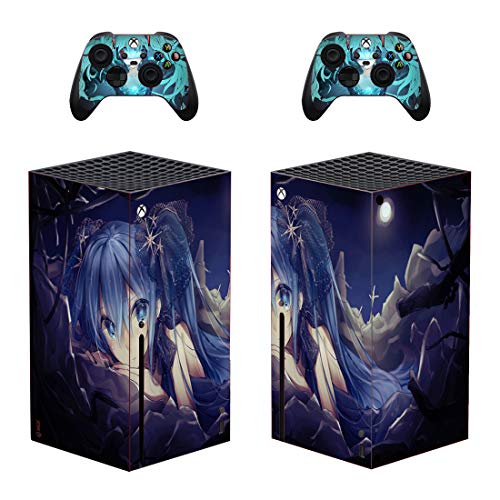 KAJAL MANI X-box-One-Series X Console Vinyl Skin Decal Stickers for X-box-One-Series X Controller Skin Miku