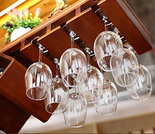 Stylish Simplicity European Solid Wood Wine Rack Wine Rack Wine Glass Rack, PIBM, b, 100 * 28 * 20cm