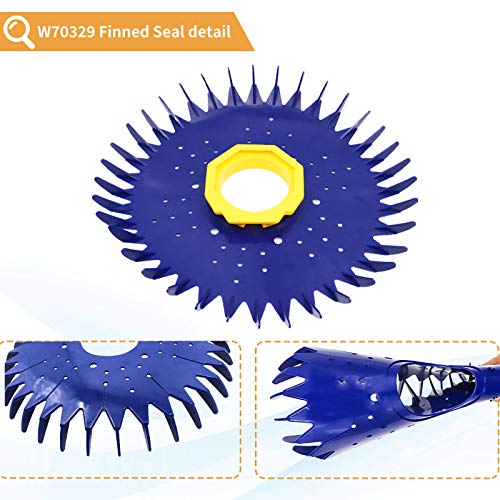 Pool Cleaner Parts for barracud G3 (Set of 6),Includes W70329 Finned Seal, W69698 Long Life Diaphragm with W81600 Retaining Ring, W70327 Foot Pad Compatible with Diaphragm G2,G3,Replace W69721 W72855