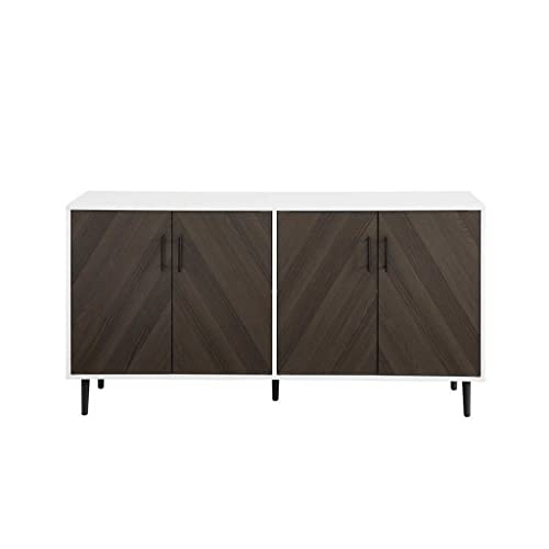 SEASD Kitchen Sideboard with 2/4 Doors Antique Cabinet Storage Buffet Suitable for Living Room Kitchen Room Mid-Century Style (Color : D, Size : As Shown)