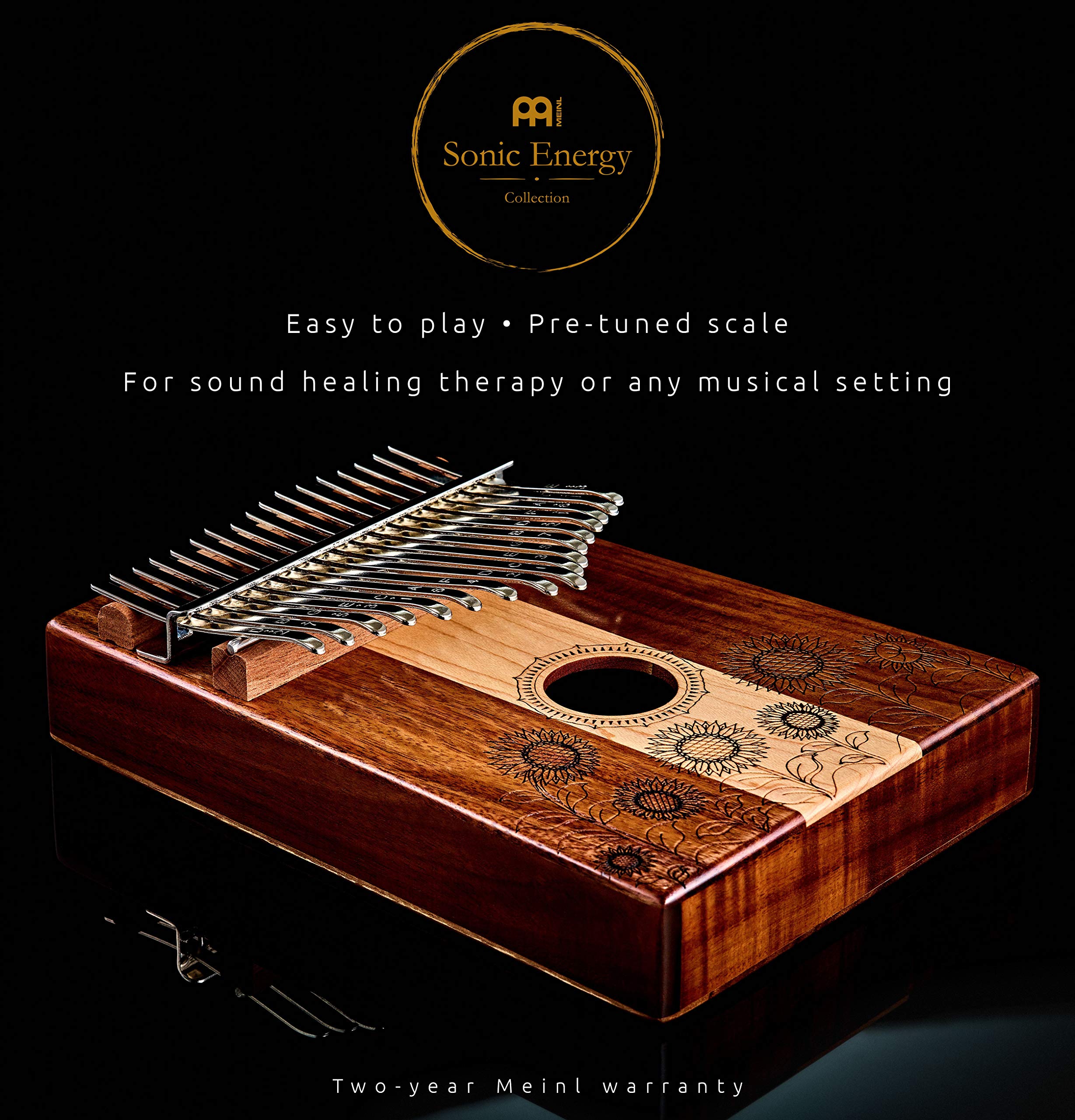 Kalimba Thumb Piano, 17 Keys β Includes Tuning Hammer and Case β For Meditation, ASMR, Sound Therapy and Yoga, 2-YEAR WARRANTY