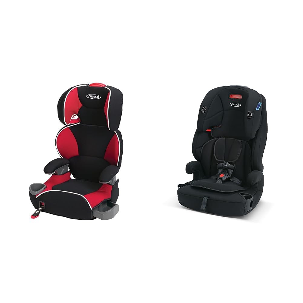 Graco Affix Highback Booster Seat with Latch System, Atomic & Tranzitions 3 in 1 Harness Booster Seat, Proof
