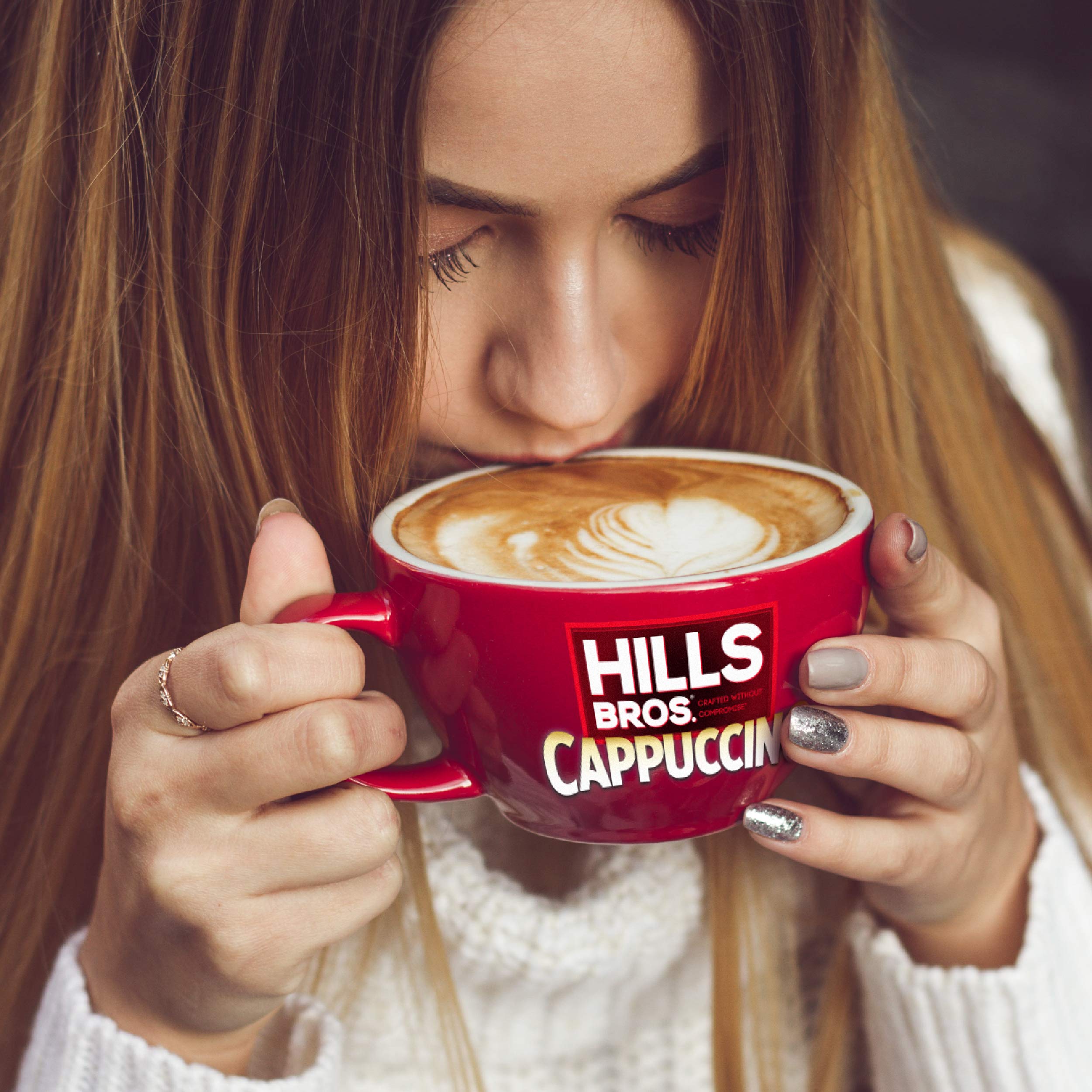 Hills Bros. Instant Cappuccino Mix, Mocha Mint Cappuccino Mix – Enjoy Coffeehouse Flavor from Home – Cappuccino with Minty Notes (15 Ounces)