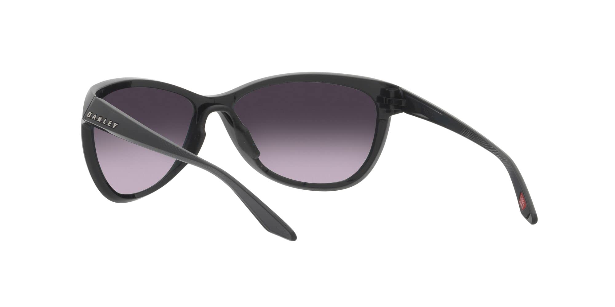 Oakley Women's OO9222 Pasque Aviator Sunglasses, Crystal Black/Prizm Sapphire Polarized, 60 mm